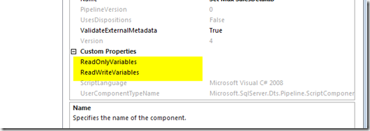 Sqldownsouth Ssis Assign A Value To Variable Using Dataflow Script Task